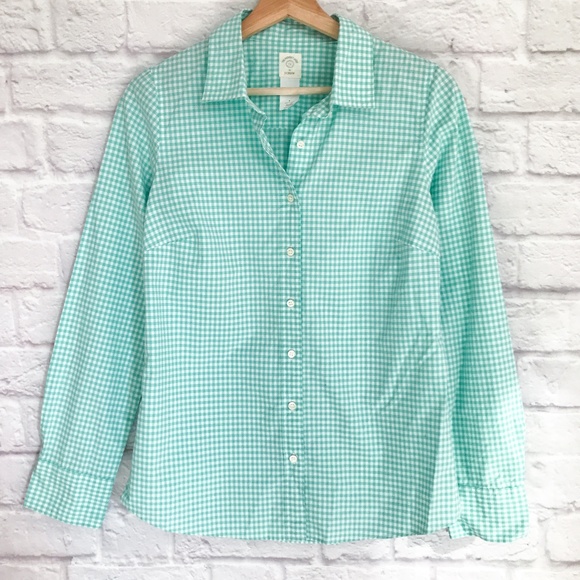 J. Crew | Tops | J Crew Perfect Shirt In Medium Gingham | Poshmark